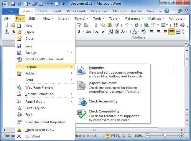 Microsoft Word 2010 Document Open Multiple Documents In Single Word