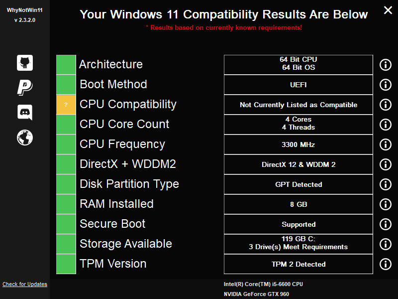 11-windows 11 Compatibility Checker