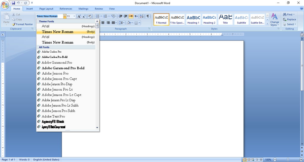 Word Document Fonts Here's How To Add New Fonts To Microsoft Word
