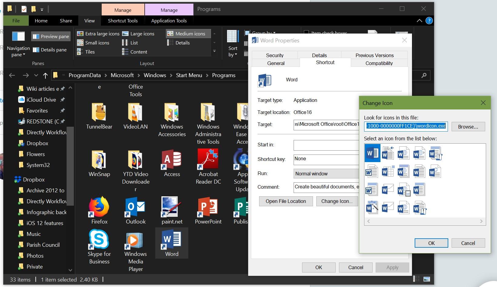 How To Change Microsoft Office Icons