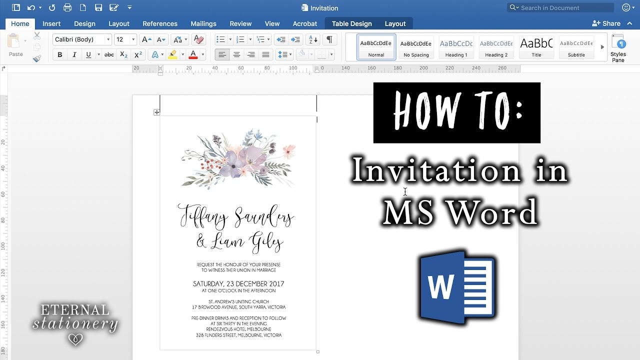 Invitation Template Microsoft Word Wedding Invitations Template For