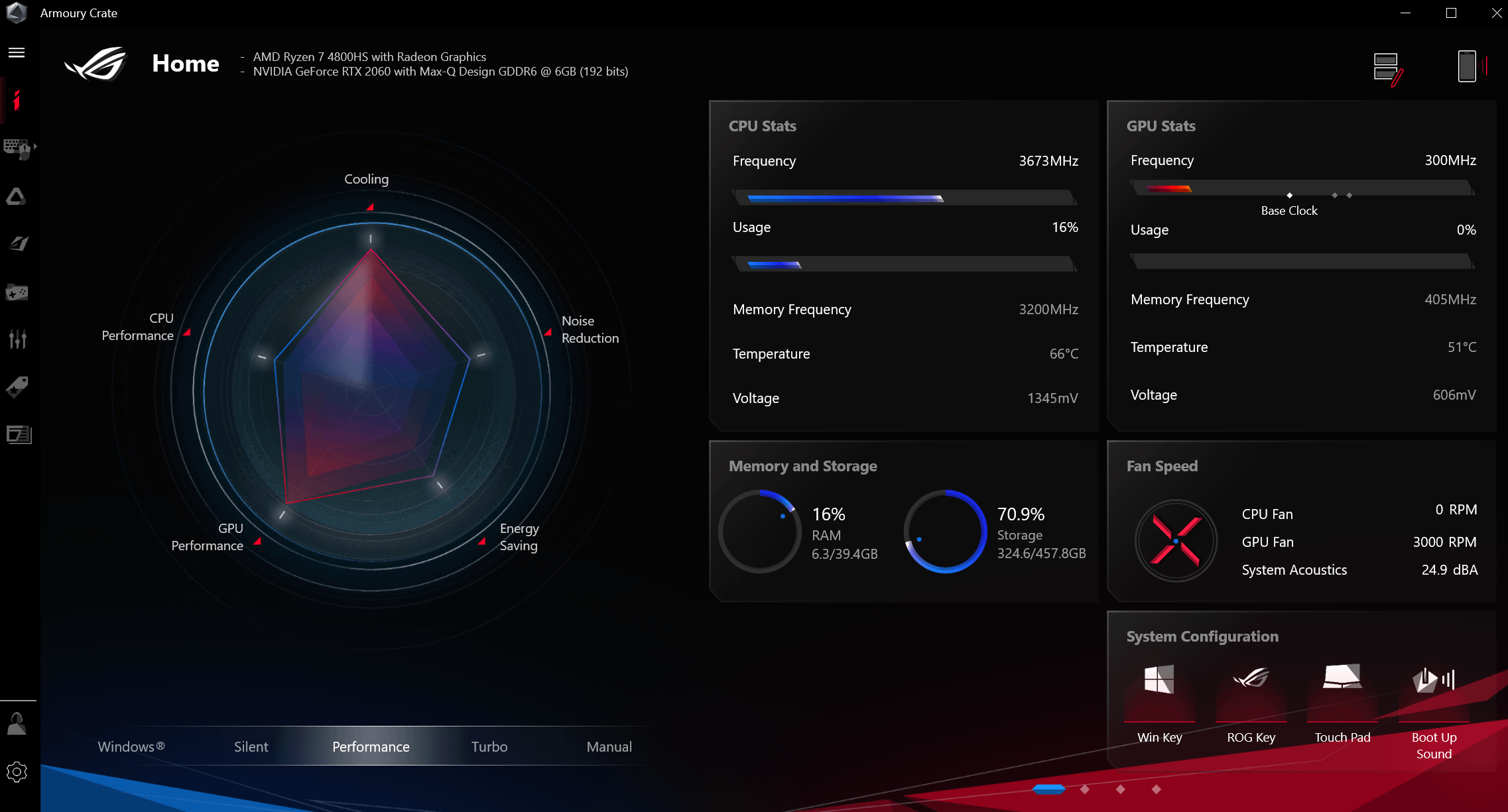 armoury crate fan tuning
